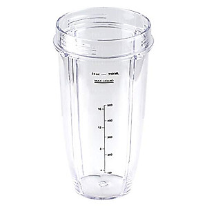 Nutri Ninja Blender Cup 24 oz. Tritan Cups with Sip & Seal Lids. Compatible with BL480, BL490, BL640, BL680 Auto IQ Series Blenders (Pack of 2)