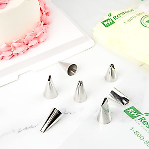 Restaurantware Pastry Tek Decorating Tip Star 1 Reusable Star Piping Tip - #31 Dent-Resistant Stainless Steel Closed Star Tip Dishwasher-Safe Decorate Cupcakes Cakes or Cookies