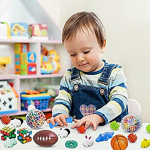(42 Pcs) Fidget Toys Pack, Party Favors Carnival Treasure Classroom Prizes Small Mini Bulk Sensory Figit Toys Set for Boys Girls Kids Adults, Stress Relief & Anxiety Relief Tools Autistic ADHD Toys