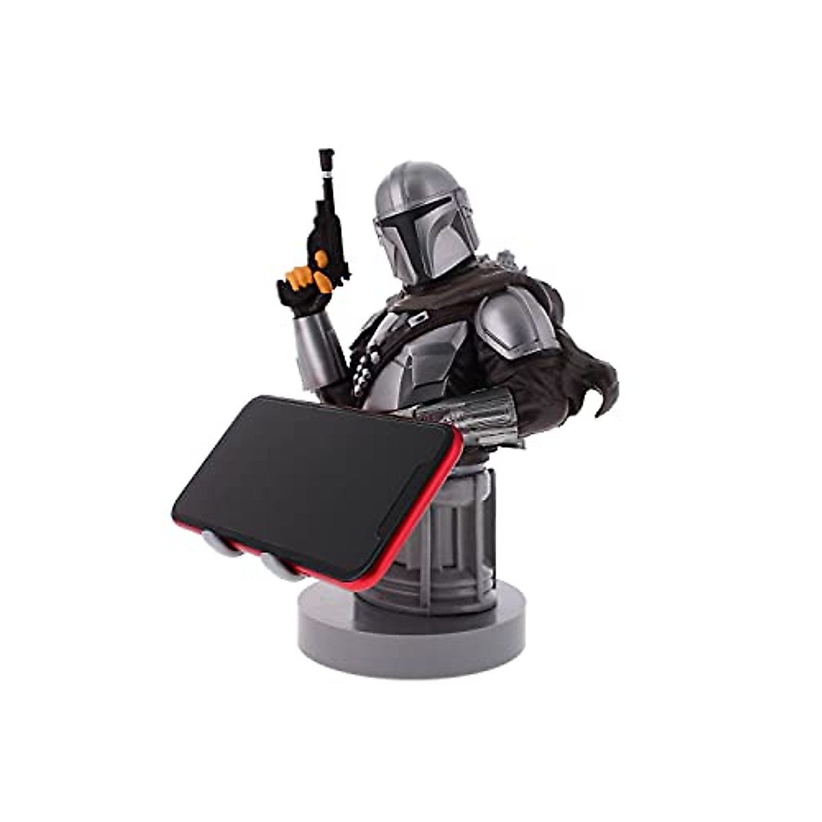 Exquisite Gaming: Star Wars: The Mandalarian - Original Mobile Phone & Gaming Controller Holder, Device Stand, Cable Guys, Licensed Figure