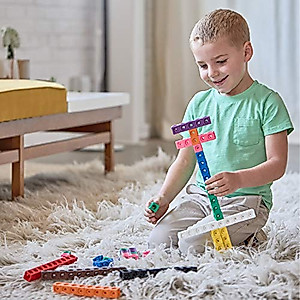 edxeducation Math Cubes - Set of 100 - Math Manipulatives - Classroom Learning Supplies, Homeschool Supplies, Preschool Learning, Counting Toys, Linking Cubes, Math Linking Cubes