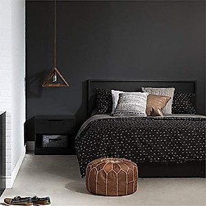 South Shore Holland Headboard (54/60''), Full/Queen, Black Oak