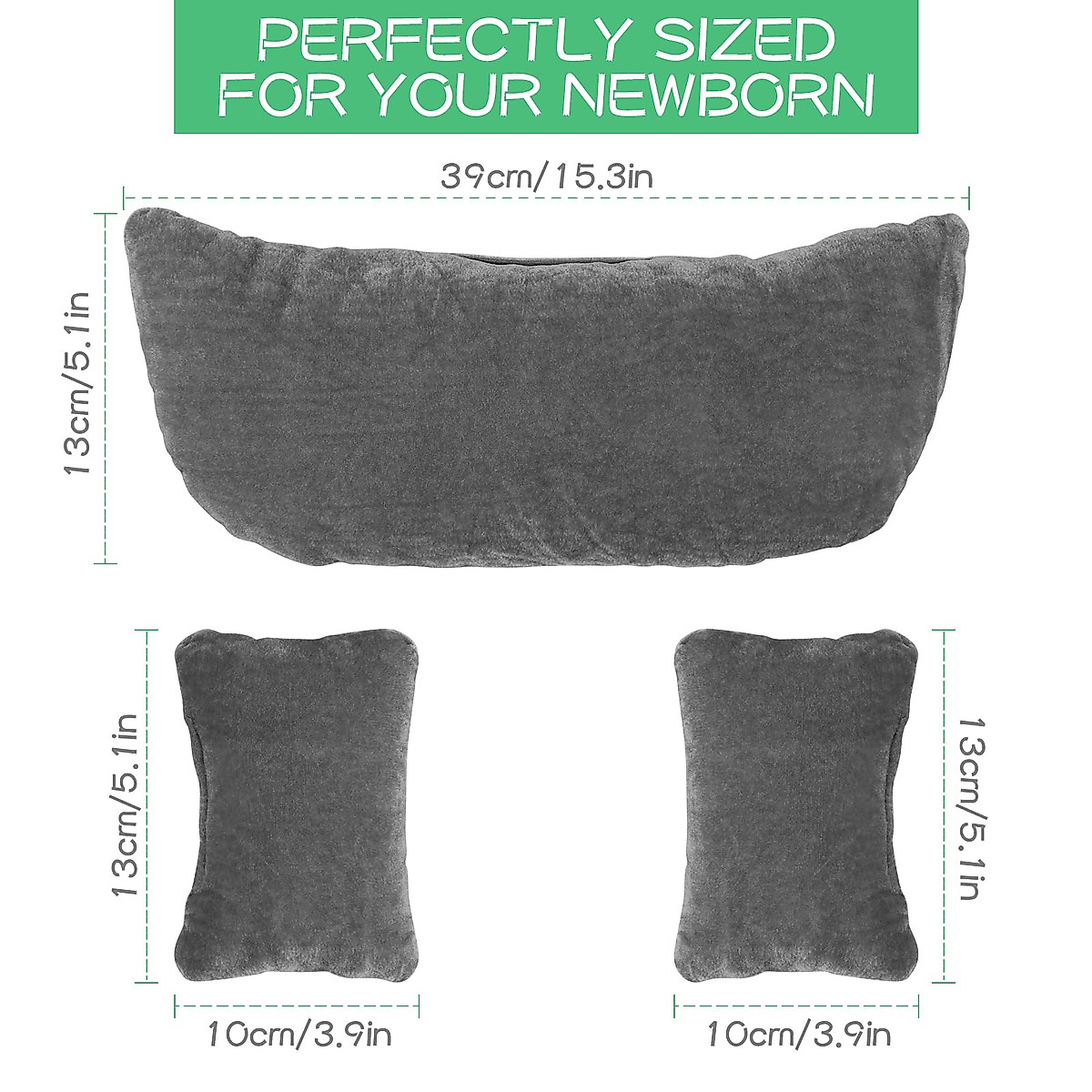 Yuniroom Newborn Infant Baby Photography Prop Kid Posing Photo Shoot Studio Pillow Positioner Nursing Pillow and Positioner (Color : Gray)