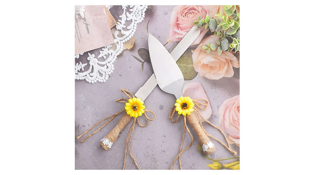 ATAILOVE Rustic Cake Cutting Set for Weddings & Events