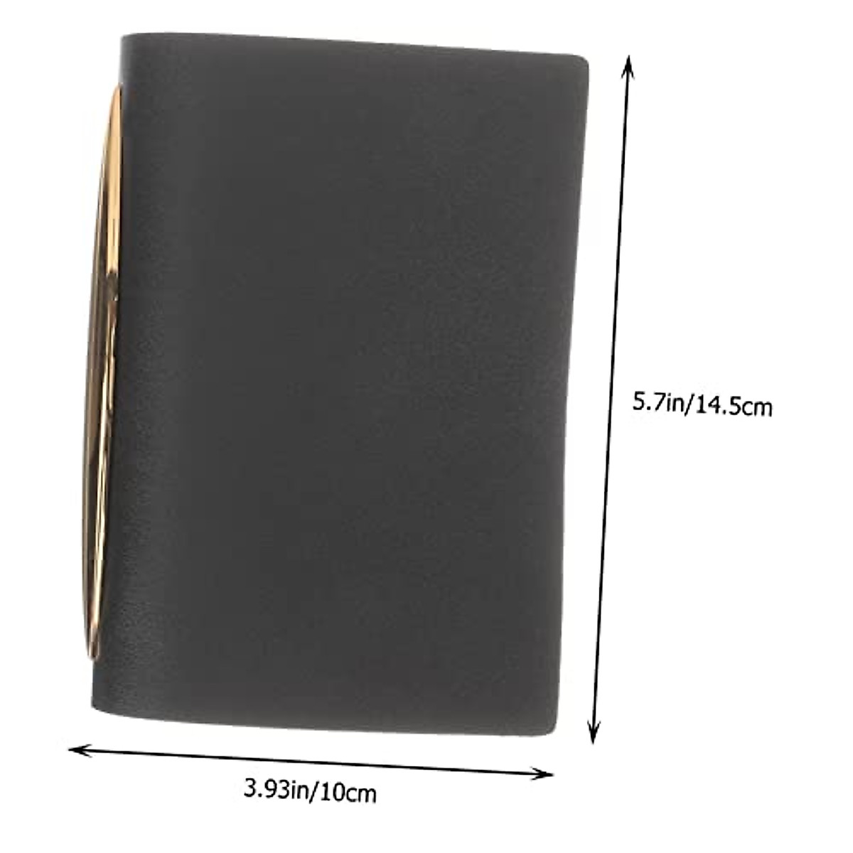 Ciieeo 5 Sets vintage diary hard cover notebooks diary sketchbook field notes sketchbook diary planner refillable diary notebook business card pocket binders Metal ring office Adhesive
