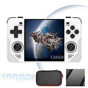 RGB30 Handheld Game Console 4 inch IPS Retro Hand-held Games Consoles Hand Held Video Game System Support Multiplayer WF BT RK3566 White