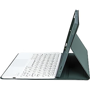 Keyboard Case for Samsung Galaxy Tab S7 FE / S7 Plus / S8+ / S8 Plus 12.4'', with S Pen Holder, 7 Color Backlit, Detachable Wireless Bluetooth Keyboard,Deep Green