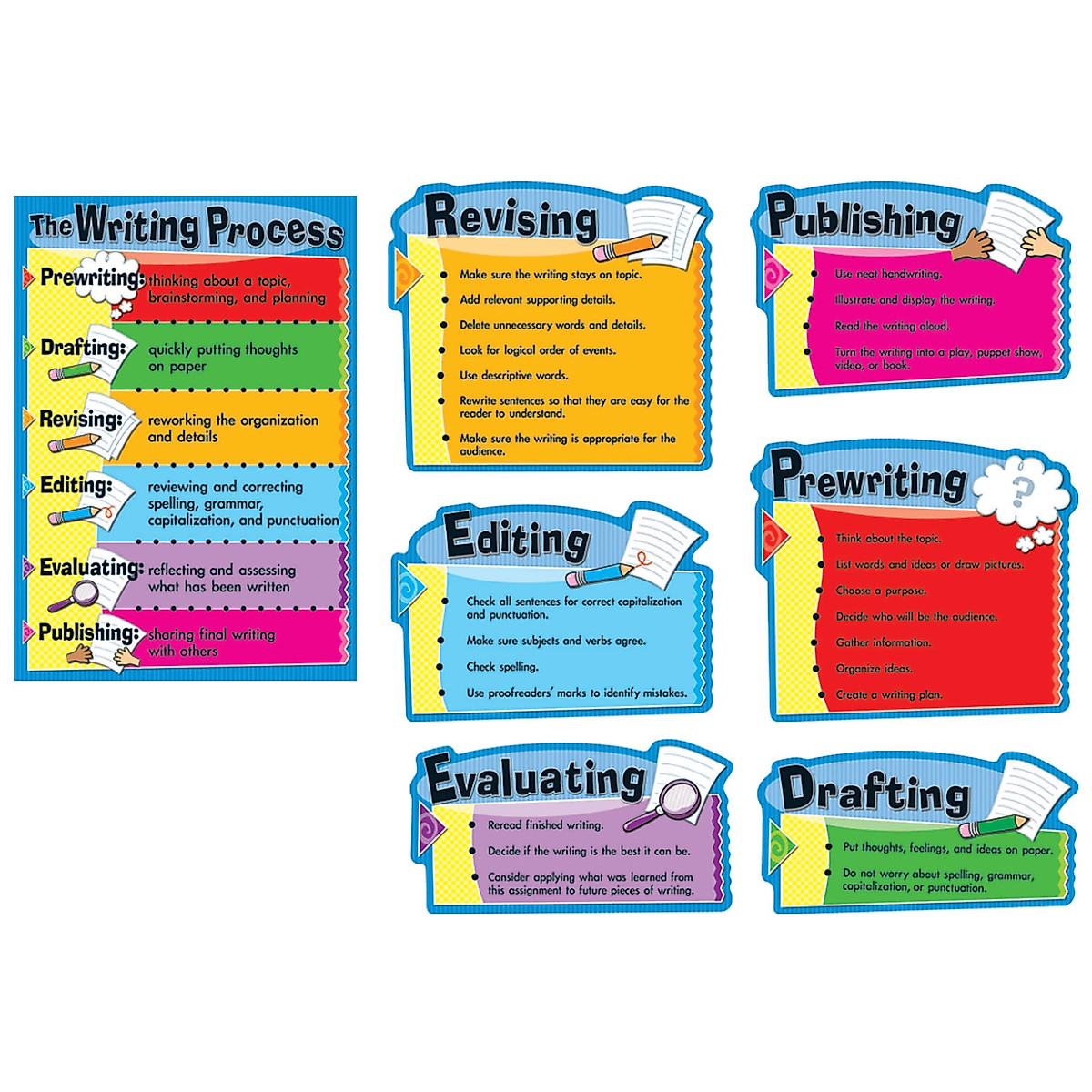 Carson Dellosa The Writing Process Bulletin Board Set (110014)