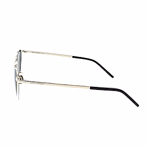 SAINT LAURENT SL 301 Loulou Shiny Silver/Grey Solid One Size