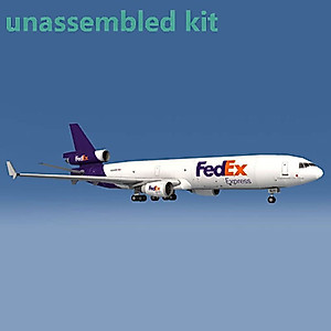 DBEIXIWEI 1:100 Scale FedEx MD-11 Air Plane 3D Paper Model Plane Paper Model Aircraft Unassembled Kit