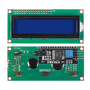 AITRIP 3 Set IIC/I2C/TWI LCD 1602 16x2 Serial Interface Adapter Module Blue Backlight for Arduino UNO R3 MEGA2560 (Blue)