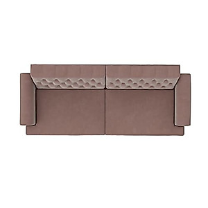 Novogratz Cassidy Upholstered Futon, Blush Velvet