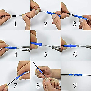 EOUS amo 60 Bow String for Recurve Bow Strings Replacement,14 Strands b50 Dacron Bowstring and Rubber Finger Savers Set