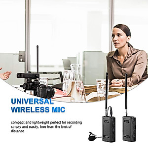 Saramonic Wireless Lavalier Microphone, SR-WM4C 4-Channels VHF Lapel Mic System (200' Range) Compatible with DSLR Camera Canon Nikon Sony Panasonic DV Camcorders Audio Recorder