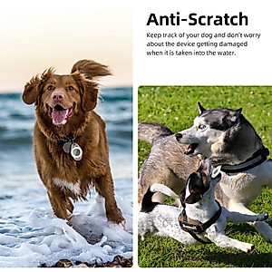 2 Pack Waterproof AirTag Holder Keychain,Clear Air Tag Case with Loop Key Ring and Striple for Tracker,Dog Collar, Luggage, Keys, Full Body Anti-Scratch Protective