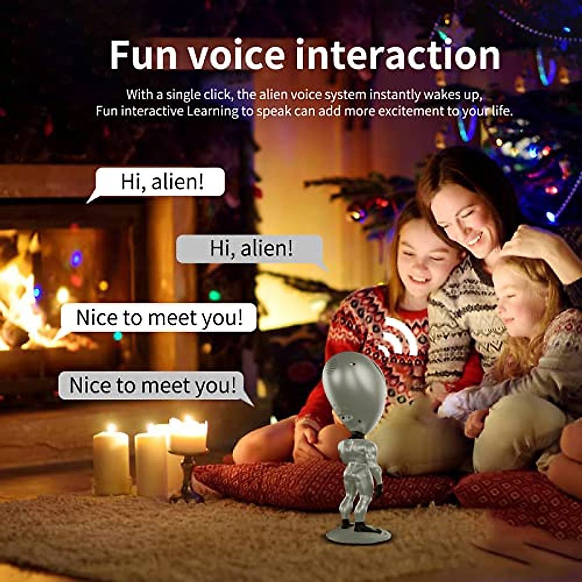 Cepignoly Star Projector Galaxy Night Light - Alien Light Projector, Ceiling LED Lamp with Timer and Remote, for Kids and Adults, Bedroom ,Christmas, Birthdays, Game Room,Party ,Holiday GIFS.