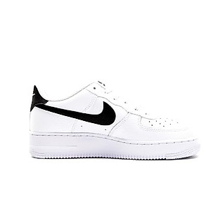 Nike Boy's Air Force 1 (Big Kid) White/Black 5.5 Big Kid M