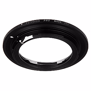 Fotodiox Pro Lens Mount Adapter Compatible with Nikon Nikkor F Mount D/SLR Lens to Canon EOS (EF, EF-S) Mount D/SLR Camera Body - with Gen10 Focus Confirmation Chip