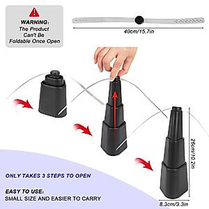 PIAOPIAONIU 4 Pcs Picnic Fly Fans for Tables,Food Fly Fan for Indoor Outdoor Use Portable Retractable Fly Fan