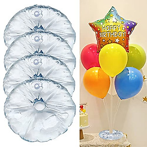 Balloon Stand Base,4 Pack Reusable Weight Bearing Bag for Table Balloon Stand,2.8 Lb Max Each