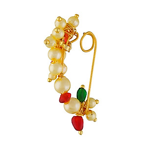 Best Deals Small maharashtrian Nath Adjustable Clip on Nose Ring Without Piercing for Women