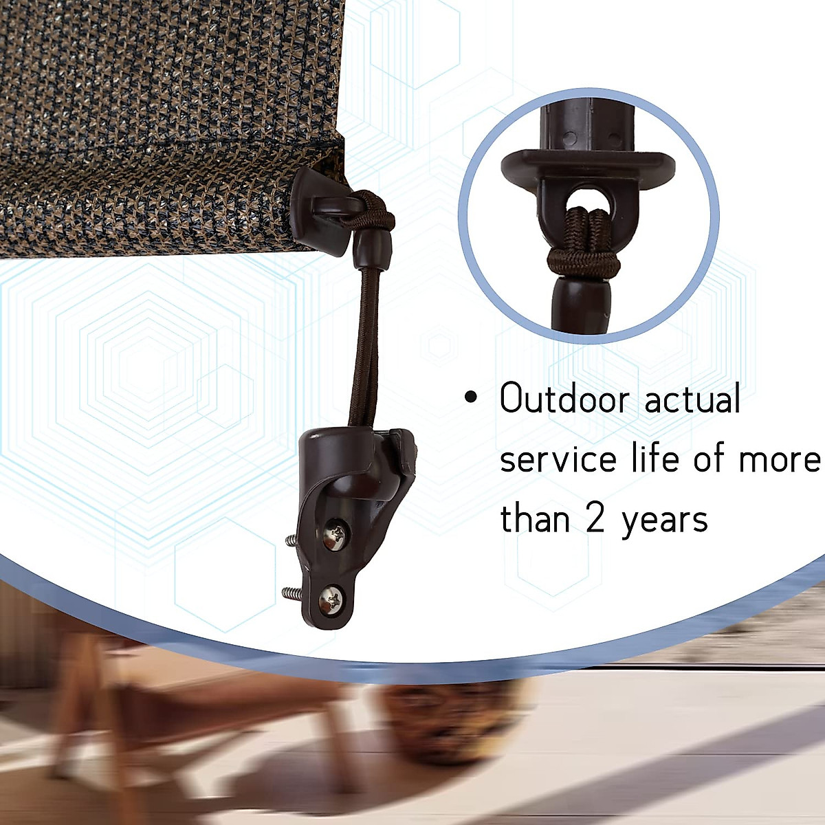 Universal Replacement of Exterior Roller Shades Outdoor/Indoor Roller up Blinds (3 Pcs End Cap, Black)