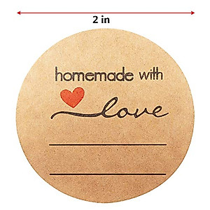 Jam and Jelly Jar Labels, Canning Labels for Mason Jars and More(2" Round 500/roll) with Lines for Writing- Jar Labels Homemade Jam, Jelly, and More