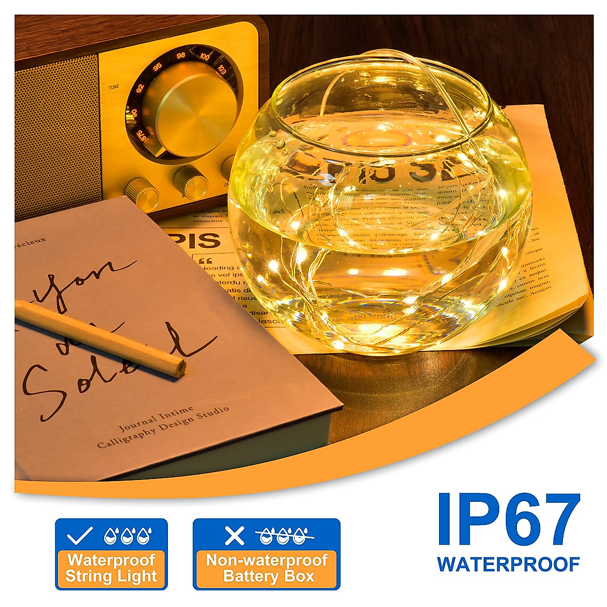 Ostwiki Fairy Lights Battery Operated, 6-Pack Mini String Lights, 20 LED 7ft Twinkle Firefly Starry Lights for DIY Craft Mason Jar Bedroom Wedding Party Table Christmas Decoration (Warm White)