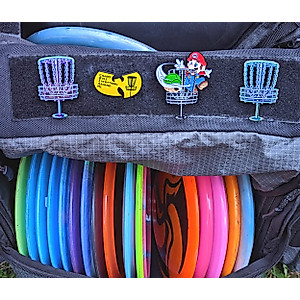 HYZER HOUND DISCS Disc Golf Bag Pins | Add Swag to Your Bag | Disc Golf Accessories for Men & Women | Disc Golf Lapel Pin for Bags, Hats, and Carts | Disc Golf Gifts for Disc Golfers (Mario)