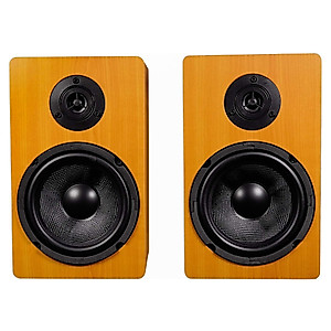 Rockville (2) RockShelf 68C 400w Wood 6.5"" Home Theater Bookshelf Speakers/8 Ohm, ROCKSHELF 68C V2
