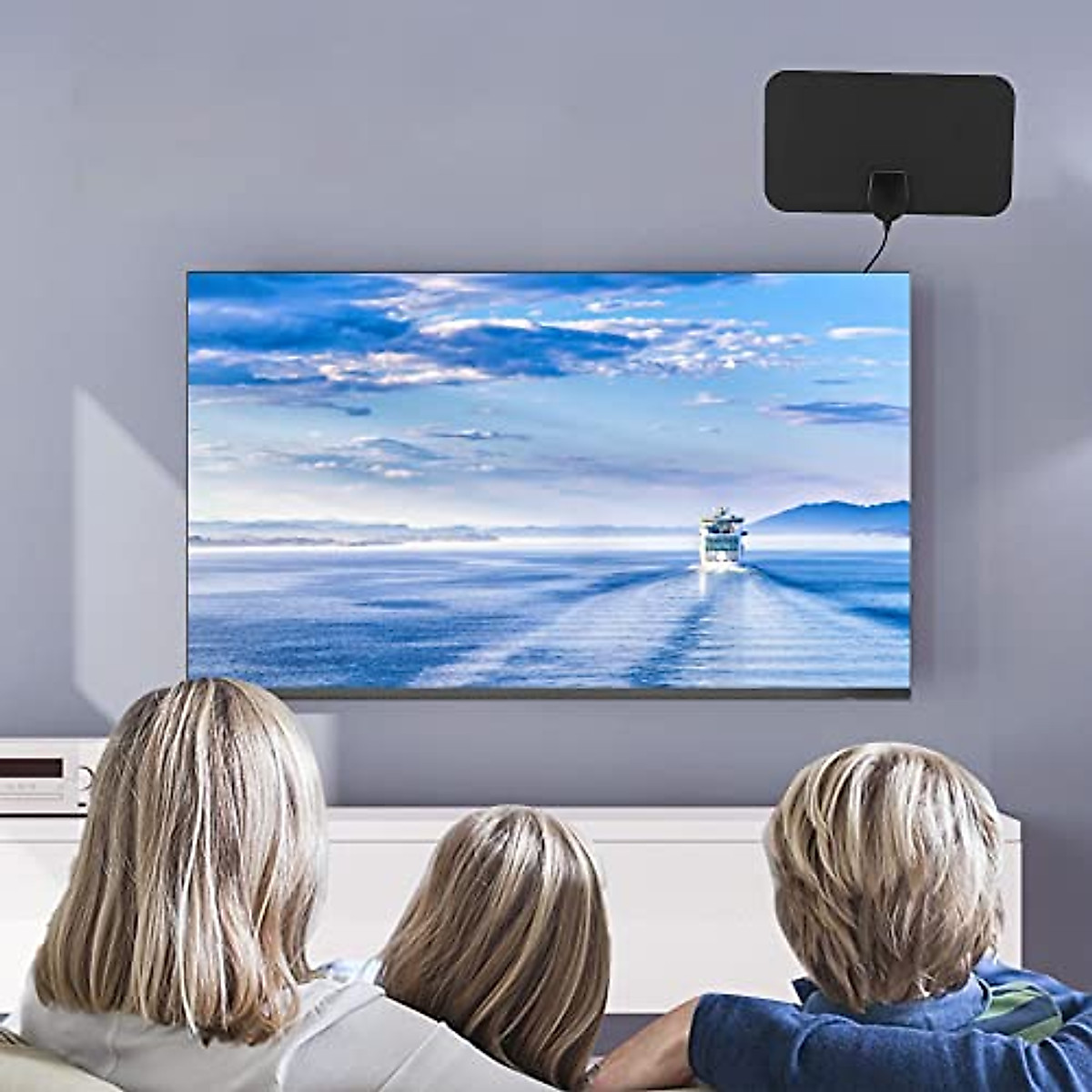 Zopsc 2Pcs Digital HDTV Antennas Mini High Definition TV Antenna HD Indoor Amplified High Definition 4K HDTV Digital TV Television Antenna