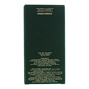 DSQUARED2 Green Wood For Men Eau de Toilette Spray, 3.4 Ounce
