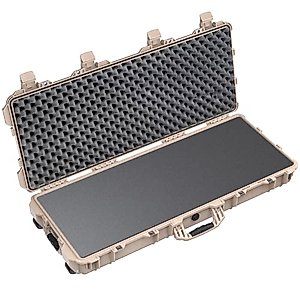 Pelican Protector 1700 Long Case - Multi-Purpose Hard Case with Foam - Tripod, Camera Equipment, Sportsmans Gun Case, Electronics Gear, and More (Desert Tan)