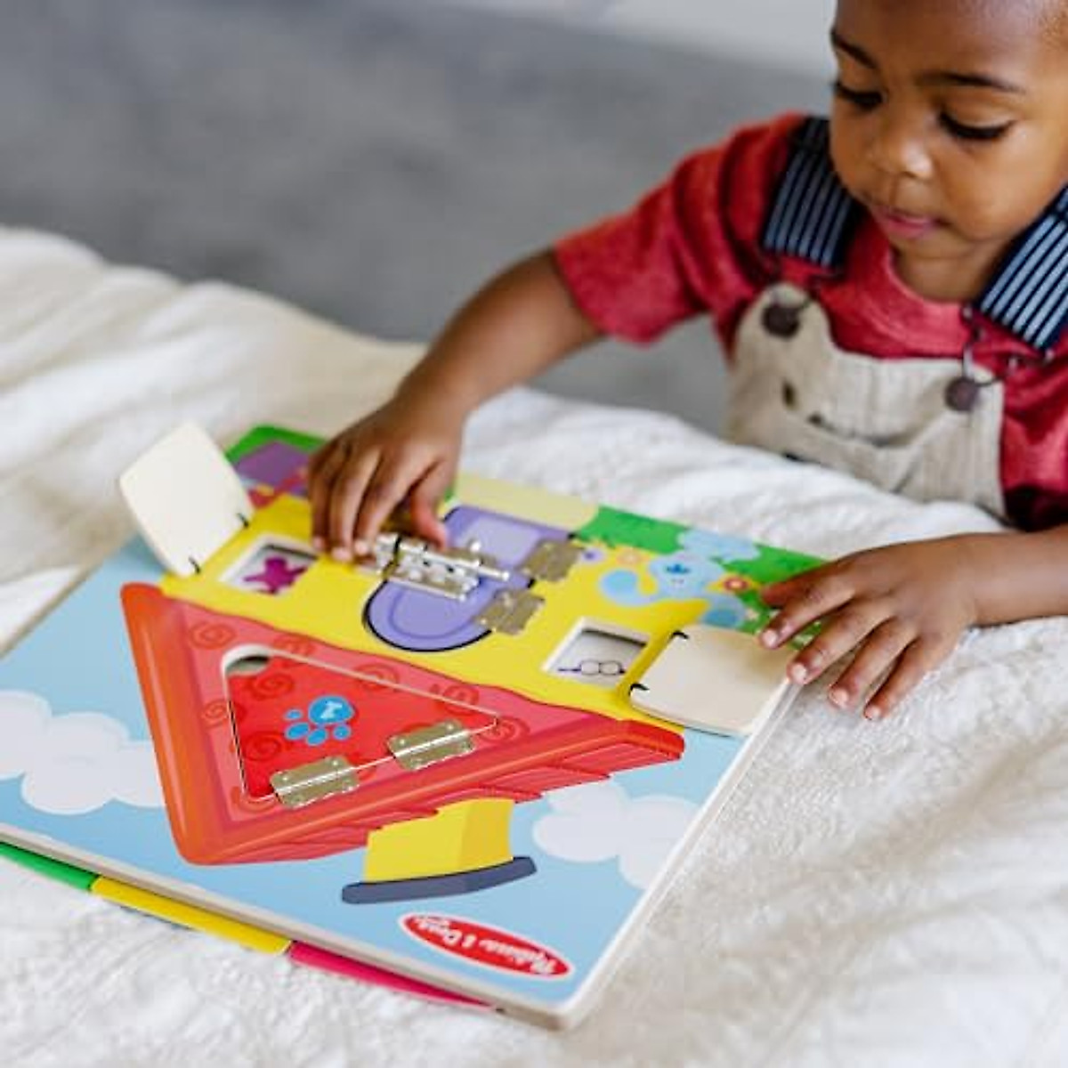 Melissa & Doug Blue’s Clues & You! Wooden Activity Board with Clue Cards - FSC Certified