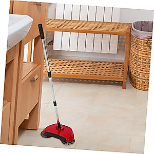 BUTIFULSIC Multi Function Household Cleaning Sweeper Broom with Dustpan and Trash Bin Rotating Floor Mop in Random for Efficient Home Cleaning