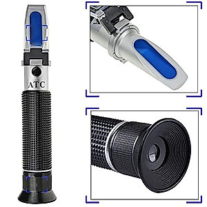 Salinity Refractometer for Seawater and Marine Fishkeeping Aquarium 0-100 PPT with Automatic Temperature Compensation