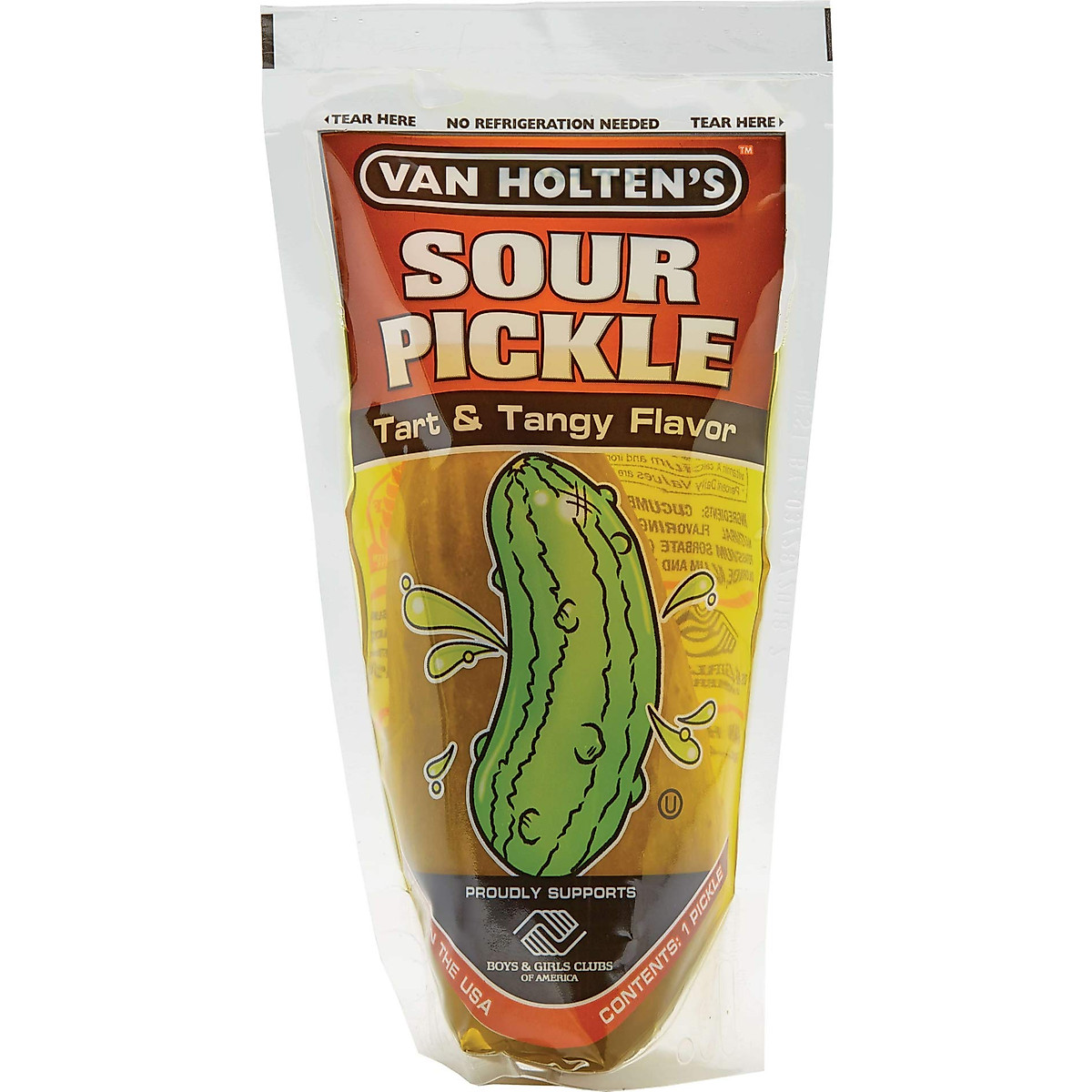 Van Holten's Pickle In-a Pouch Variety Pack, 12 pickles, 3 of each Flavor of Kosher, Dill, Hot & Spicy and Sour Ready to Eat Single Serve Pickles in their own pouch! No Refrigeration needed.