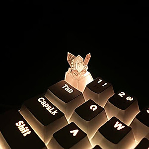 Custom Keycap for Mechanical Gaming Keyboard - Design Glass - Artisan Cherry MX Made in Resin with Universal Compatibility - Unique Gift Idea