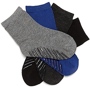 Gripjoy Toddler Socks with Grippers - Non Slip Socks for Kids - Toddler Grip Socks - 2T-4T - Boys Mix - 4 Pairs