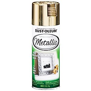 Rust-Oleum 1910830 Specialty Metallic Leafing Spray Paint, 11 Ounce (Pack of 1), Gold