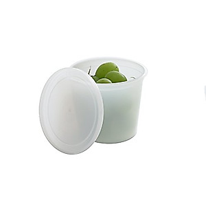 Vito's Famous Deli Container with Lid, 8 Ounce (Pack of 40) | Leak proof | Freezer safe