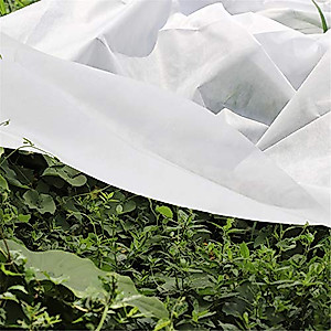 KHBNHJ Weed Barrier or Plant Covers Freeze Protection, Garden Landscape Fabric Heavy Duty Ground Cover,Premium Control Weed Block Garden Mat for Gardens(4.9x26.2FT), 210201YF28-2-10419-1557554701
