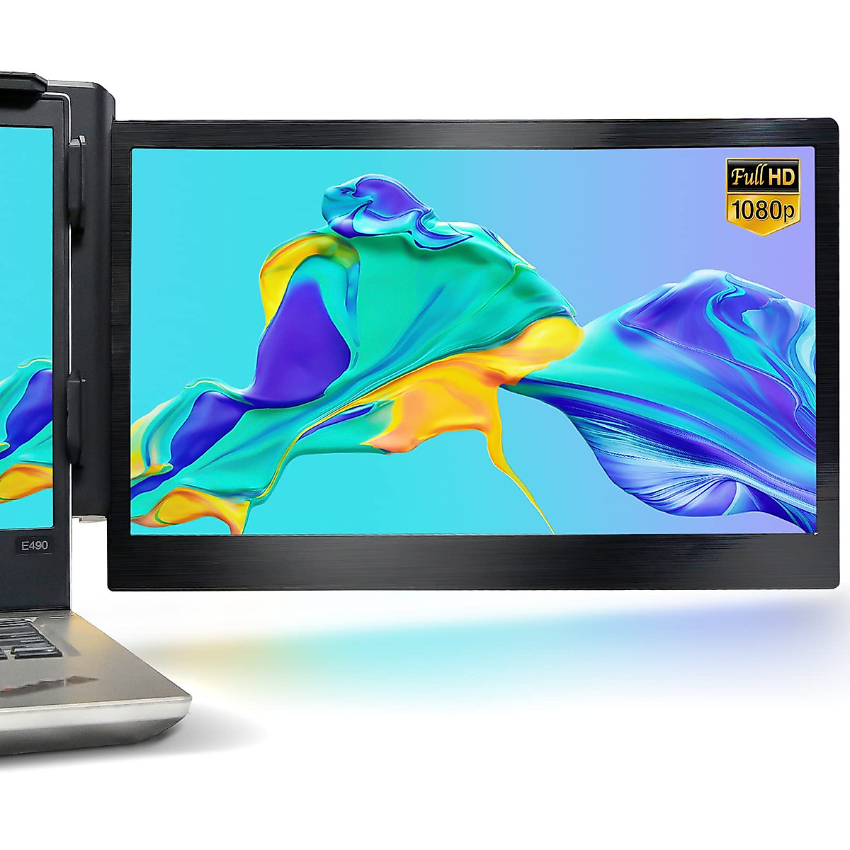 Teamgee Portable Monitor for Laptop, 13.3" Full HD IPS Display, USB HDMI Laptop Dual Screen Extender for Mac, PC, Chrome & Android, Fits All 13.3"-16" Laptops (2022 Version)