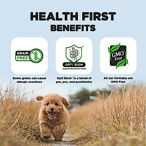 Nature's HUG Vegan Dry Dog Food for Puppies & Small Breeds, 5 lb. Bag, Chicken Flavor Plant-Based Protein Kibble, Grain-Free, Allergen-Free, Complete Protein & Balanced Nutrition