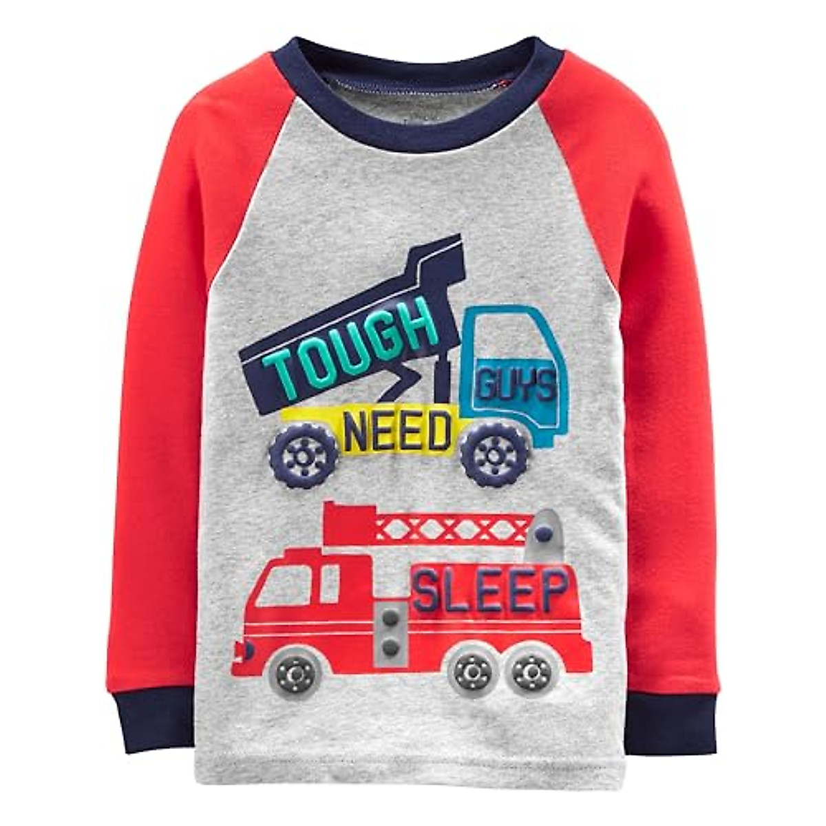 Simple Joys by Carter's Boys' 6-Piece Snug Fit Cotton Pajama Set, Multicolor/Cars/Dog/Firetruck/Stripe, 4T