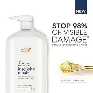 Dove Conditioner Intensive Repair Pack of 4 for Damaged Hair Conditioner with Bio-Restore Complex 31 oz