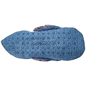 Disney womens Disney Lilo & Stitch Teddy faux fur Slipper Sock, Blue Light, Fits Sock Size 9-11 Fits Shoe Size 4-10.5 US