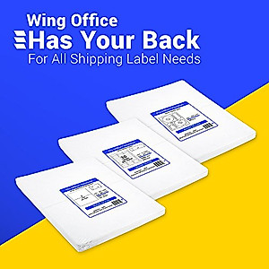 Pro Office Shipping Labels for Printers - Premium 600 Self Adhesive - Laser and Ink Jet Printers, White, Made in USA, 3.33 x 4 Inches, Pack of 600, Same Size As 8164 and More