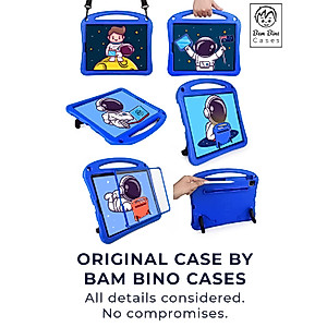 Bam Bino Space Suit - iPad 11 Pro Case, iPad Pro 11 Case for Kids, iPad Air 10.9 Case, iPad Air 5/ 4 Case, 2022 iPad Pro Case, iPad Air 4th Generation Case Kids, iPad Case Pencil Holder