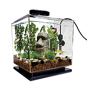 PULACO 25W Small Aquarium Betta Heater with Free Thermometer Strip, Under 6 Gallon Fish Tanks (Preset Temperature 78℉)
